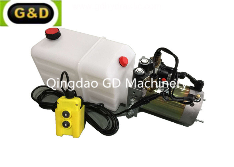 DC hydraulic power units,12V plastic tank,1.8kw single acting hydraulic ...