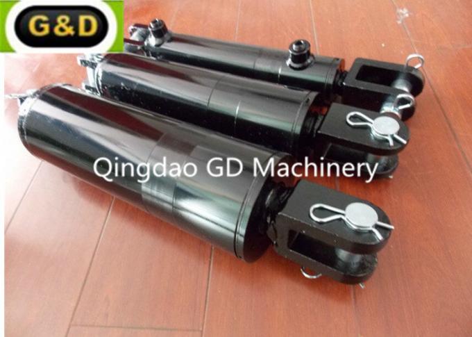 Long Stroke Dump Trailer Hydraulic Cylinder HCW2524 with Double Clevis ...